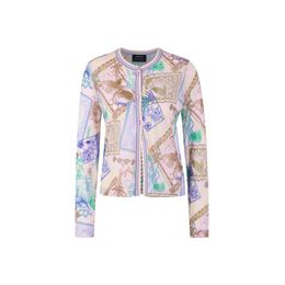 Marc Cain COLLECTIONS Bedruckter Cardigan in Pink Tulle | Gr.: 40
