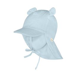 Sterntaler Schirmm&uuml;tze mit Nackenschutz Ohren in bleu | Gr.: 47 cm