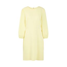 Marc Cain COLLECTIONS Tailliertes Kleid mit Rundhals in Deep Limonella | Gr.: 38