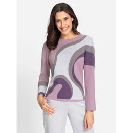 WITT WEIDEN Strickpullover in feige-mauve-gemustert | Gr.: 40