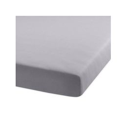 BettwarenShop Spannbettlaken Multi-Stretch in grau | Gr.: 240 x 240 cm