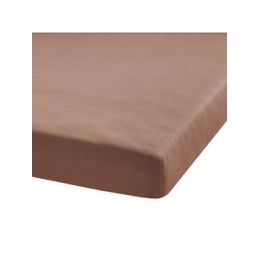 BettwarenShop Spannbettlaken Multi-Stretch in braun | Gr.: 220x220 cm
