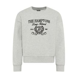 Kidsworld Sweatshirt in hellgrau meliert | Gr.: 164-170