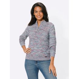 WITT WEIDEN Langarm-Pullover in topas-erika-meliert | Gr.: 40