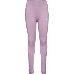 Hummel Leggings "Mix Mid Waist Tights" in Lila | Gr.: 140