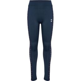 Hummel Kinder Leggings "Mix Mid Waist Tights" in Schwarz | Gr.: 116