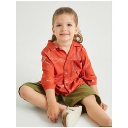 KOTON Shirt in Orange Gemustert | Gr.: 6-8 Jahre