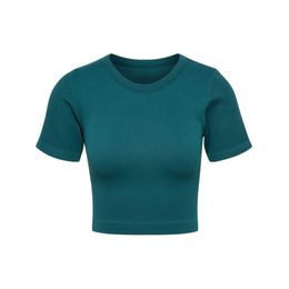 Hummel Sportshirt "Pulse Seamless Rib W T-Shirt S/S" in Gr&uuml;n | Gr.: M