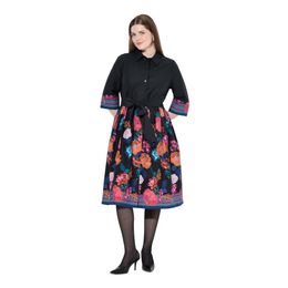 Ulla Popken Midikleid in schwarz | Gr.: 60 - Normalgr&ouml;&szlig;e