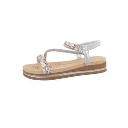 Ital-Design Sandale & Sandalette in Silber | Gr.: 40