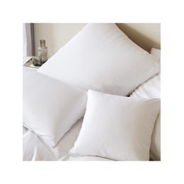 Elegante Bettw&auml;sche Cord in weiss | Gr.: 135 x 200 + 80 x 80 cm