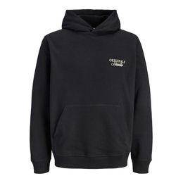 Jack & Jones Jack & Jones Sweatshirt JORNORREBRO TYPO BACK SWEAT HOOD in Schwarz | Gr.: L