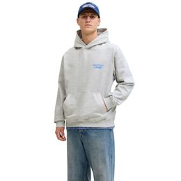 Jack & Jones Jack & Jones Sweatshirt JORNORREBRO TYPO BACK SWEAT HOOD in Wei&szlig; | Gr.: XL
