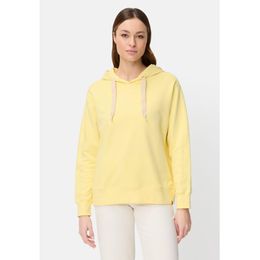 Camel Active Hoodie aus reiner Baumwolle in Limonengelb | Gr.: XL