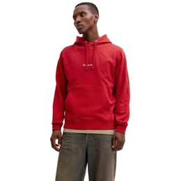 Jack & Jones Jack & Jones Sweatshirt JORNORREBRO EMB SWEAT HOOD in Rot | Gr.: L