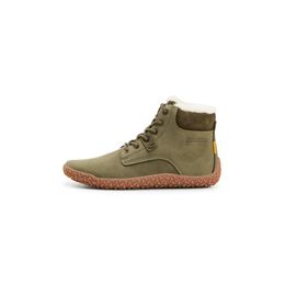 Camel Active Gef&uuml;tterter Schn&uuml;rschuh mit Gummisohle in Dunkelgr&uuml;n | Gr.: 39