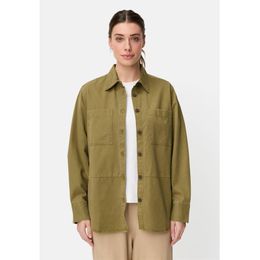 Camel Active Bluse mit Knopfleiste in Oliv | Gr.: L