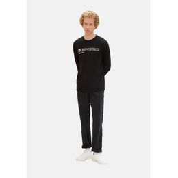 Tom Tailor Longsleeve in schwarz | Gr.: XXL