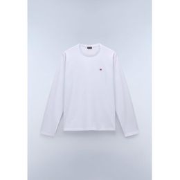 Napapijri Longsleeve "Salis Ls 1" in Wei&szlig; | Gr.: XS