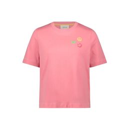 Cartoon Rundhals-Shirt in Rosa | Gr.: 44