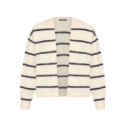 Zero Strickjacke mit Streifen offener Style in Patch Cream/Dark Blue | Gr.: S