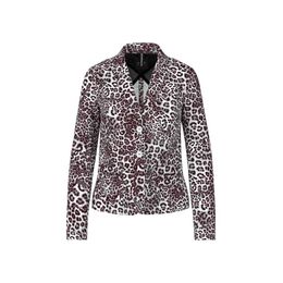Marc Cain Blazer mit Leo Print in Rot | Gr.: 44