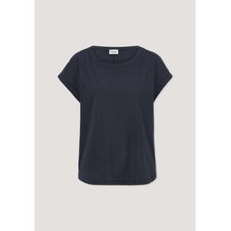 hessnatur Light Slub T-Shirt Relaxed aus reiner Bio-Baumwolle in marine | Gr.: 46