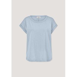 hessnatur Light Slub T-Shirt Relaxed aus reiner Bio-Baumwolle in perlblau | Gr.: 46