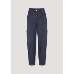 hessnatur Jeans Cargo Barrel Leg aus reinem Bio-Denim in pure blue | Gr.: 48