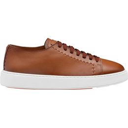 Santoni Low-Top Sneaker - Sneaker Bruin - Gr. UK_10 - in Braun - f&uuml;r Damen