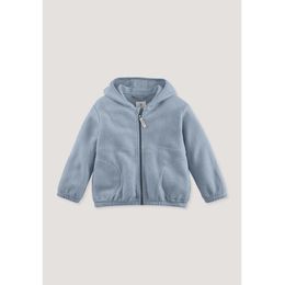 hessnatur Fleece Jacke in helles jeansblau | Gr.: 98/104