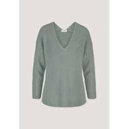 hessnatur Strick Pullover Relaxed aus reinem Alpaka in mattgr&uuml;n | Gr.: M