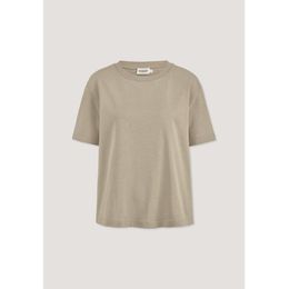 hessnatur Heavy Jersey T-Shirt aus reiner Bio-Baumwolle in sand | Gr.: XS