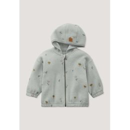 hessnatur Fleece Jacke in nebelgrau | Gr.: 62/68