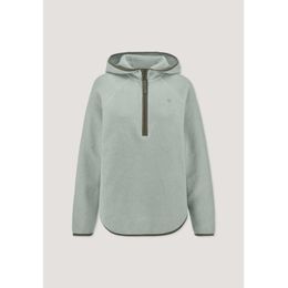 hessnatur Fleece Hoodie in mattgr&uuml;n | Gr.: XS