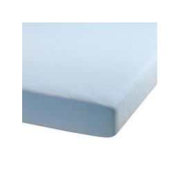 BettwarenShop Spannbettlaken Multi-Stretch in hellblau | Gr.: 240 x 240 cm