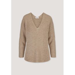 hessnatur Strick Pullover Relaxed aus reinem Alpaka in mandelbraun | Gr.: XXL