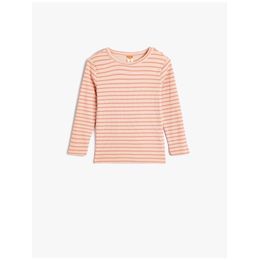 KOTON T-shirt in Rosa Gestreift | Gr.: 80/86
