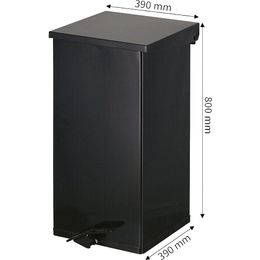 Tretabfallsammler, Volumen 110 l, BxHxT 390 x 800 x 390 mm, schwarz kaiserkraft