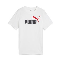 Puma T-Shirt "ESS 2 COLOR No.1 Logo Tee B" in Wei&szlig; | Gr.: 176