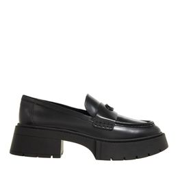 Coach Loafer - Leah Platform Leather - Gr. 40 (EU) - in Schwarz - f&uuml;r Damen