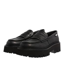Moschino Loafer - Hearted Brogue Sporty - Gr. 38 (EU) - in Schwarz - f&uuml;r Damen