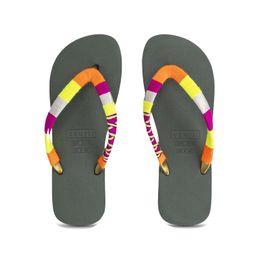 Uzurii Slipper & Pantoletten - flip flop Indiana Bronze - Gr. 37_38 - in Gr&uuml;n - f&uuml;r Damen
