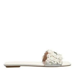 Stuart Weitzman Slipper & Pantoletten - Meadow Slide - Gr. 37 (EU) - in Creme - f&uuml;r Damen