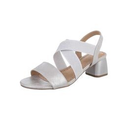 Ital-Design High-Heel Sandalette in Silber | Gr.: 36