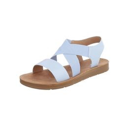 Ital-Design Sandale & Sandalette in Hellblau | Gr.: 41