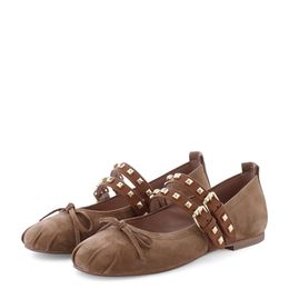Kennel & Schmenger Kennel & Schmenger Ballerinas - Ballerina LOLA - Gr. 39 (EU) - in Braun - f&uuml;r Damen