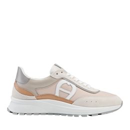 Aigner Low-Top Sneaker - runner sneaker JAMES 1A - Gr. 42 (EU) - in Beige - f&uuml;r Damen