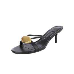 Ital-Design High-Heel Sandalette in Schwarz | Gr.: 36