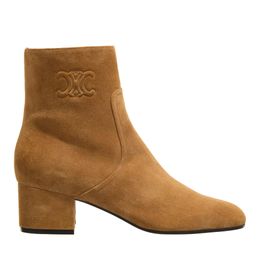 C&eacute;line Celine Stiefeletten - Triomphe Short Boots - Gr. 39 (EU) - in Braun - f&uuml;r Damen
